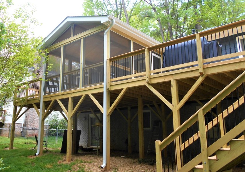 Detached Screen Porch With Deck The Differences Between Decks,