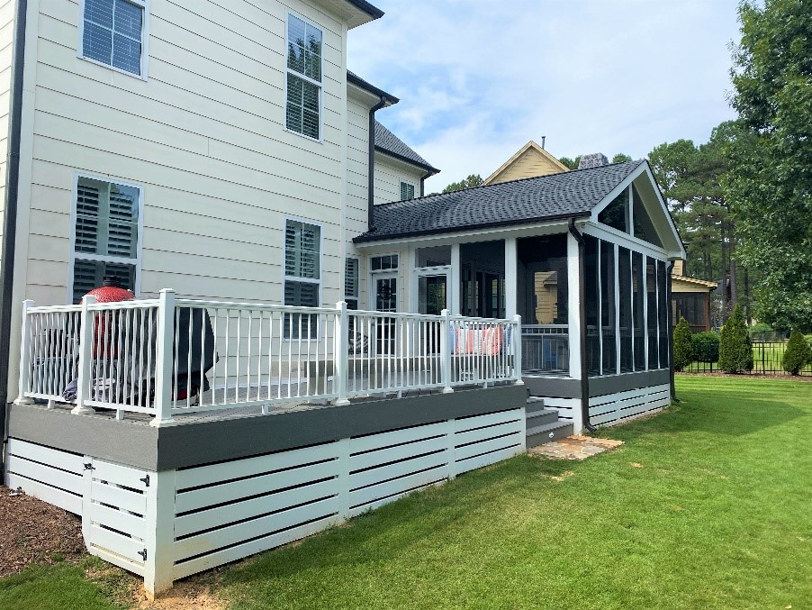 Raleigh Three - Season Porch Feature s a Wood - Burning Fireplace and ...