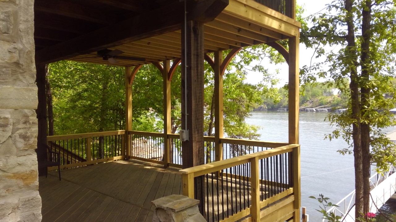Porches and screened porches for lakefront outdoor living in Birmingham AL.