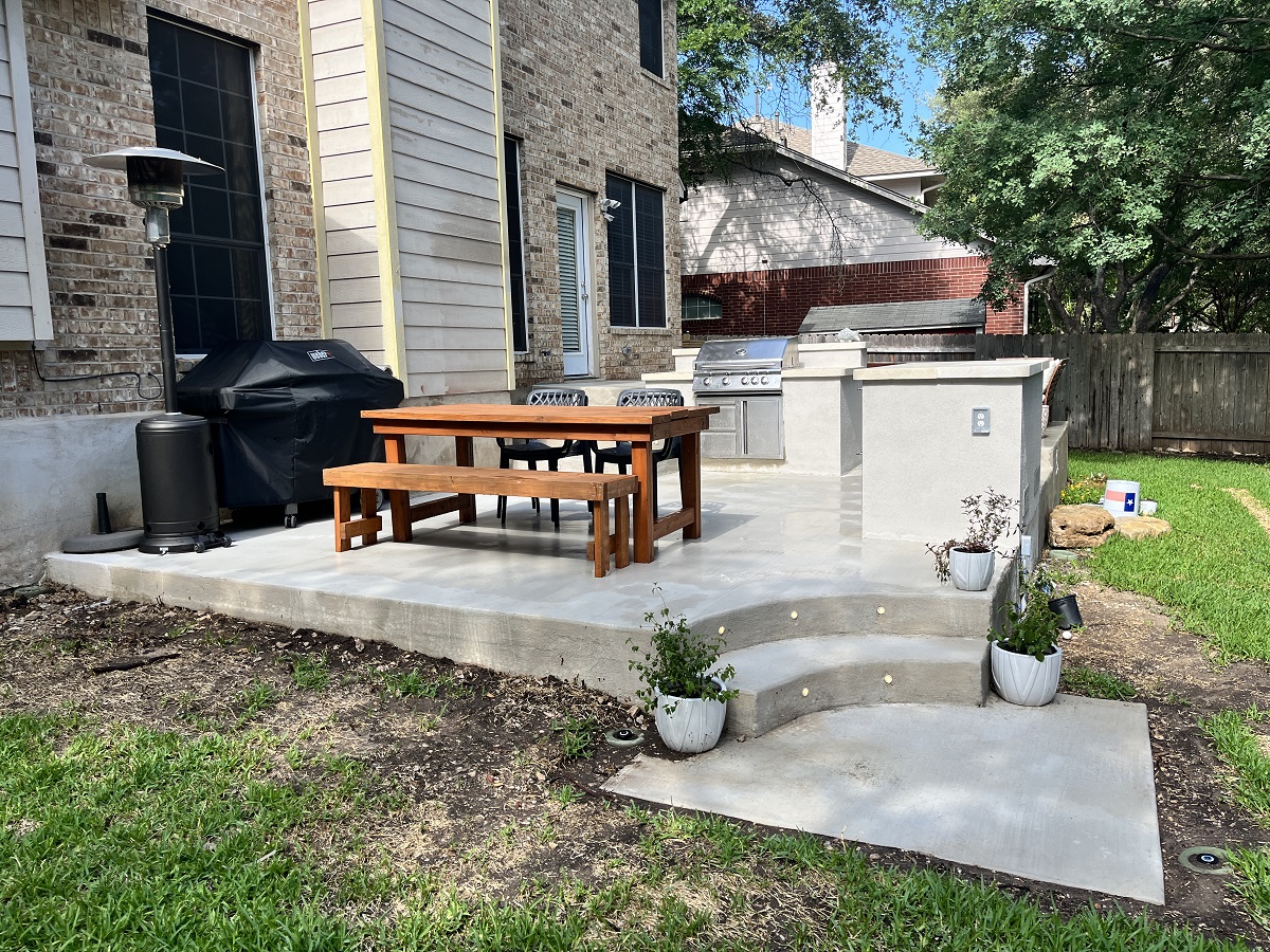 Old Concrete Patio Design New Deck Reveal! Our Patio Transformation Is