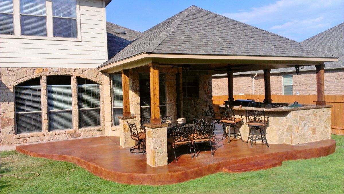 Pavilions & Pergolas with Stone Columns | Photo Gallery
