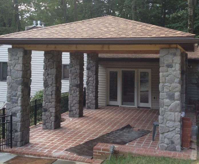 Pavilions & Pergolas with Stone Columns | Photo Gallery