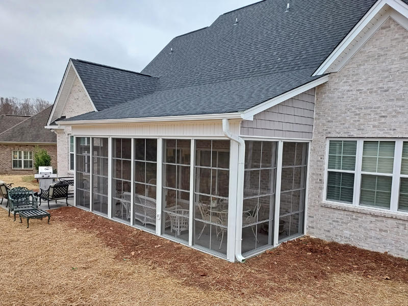 Screened Porch with Shed Roof