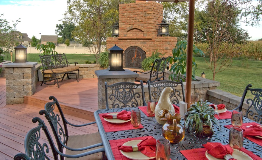 The process of perfecting outdoor living space design and construction.
