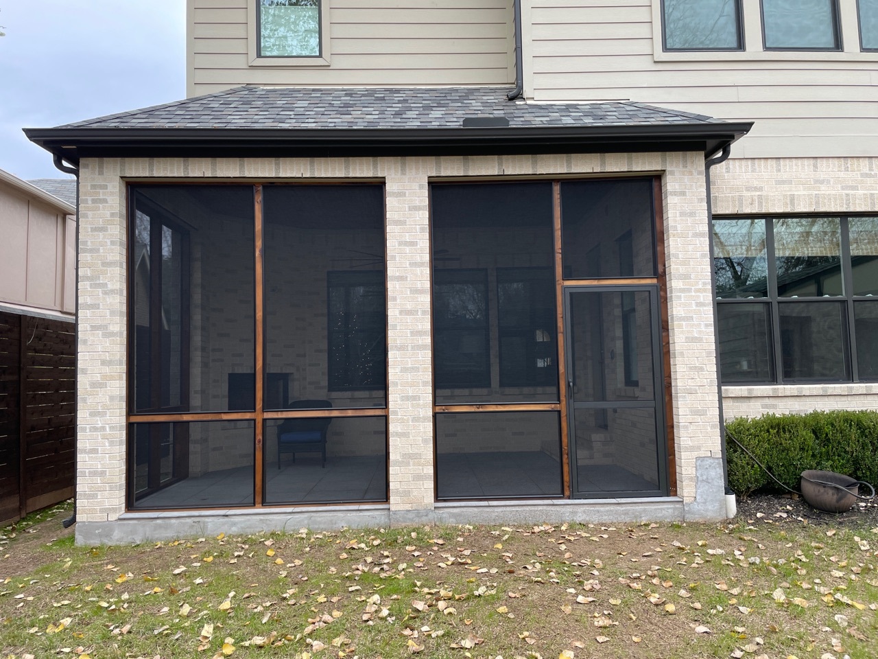 Screening in an existing patio gives it a whole new lease on life.