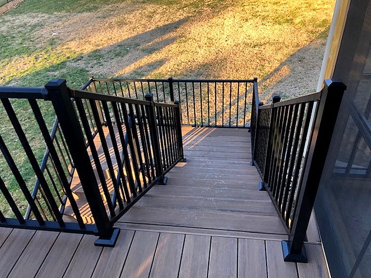 Our deck railings are straight, possibly narrow, and anything but plain ...