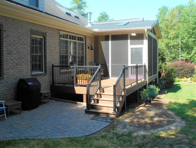 Apex Deck Builder Upgrades Home with Screened Porch, Paver Patio ...