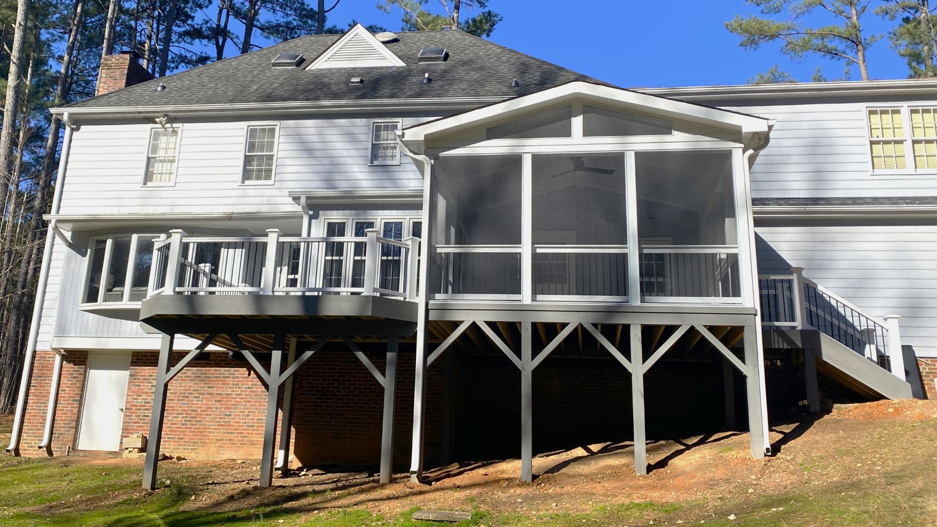 Cobble Creek screened porch and deck builders