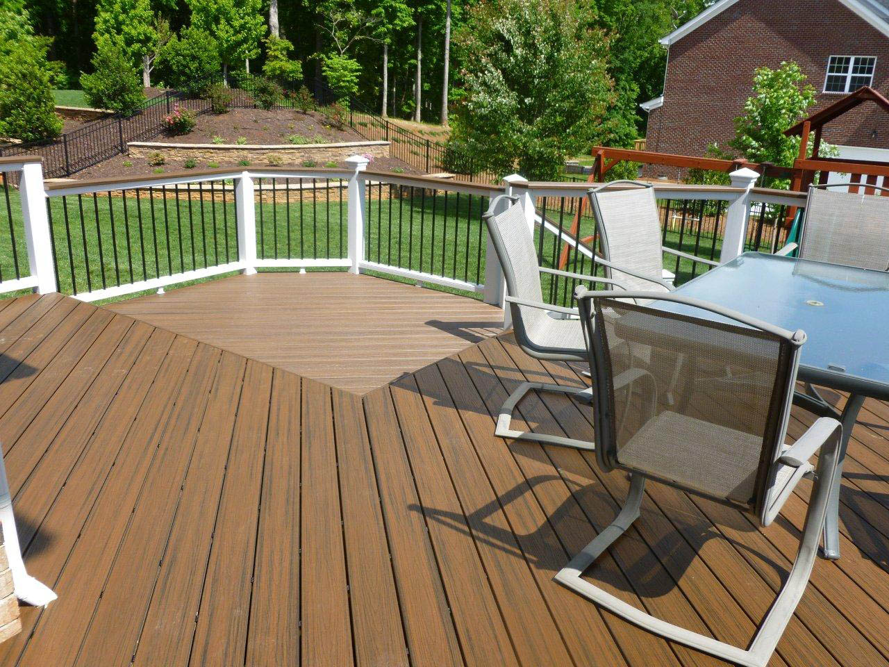 Alternate Angle of Low- Maintenance Grill Deck and 3-Season Room Combo.