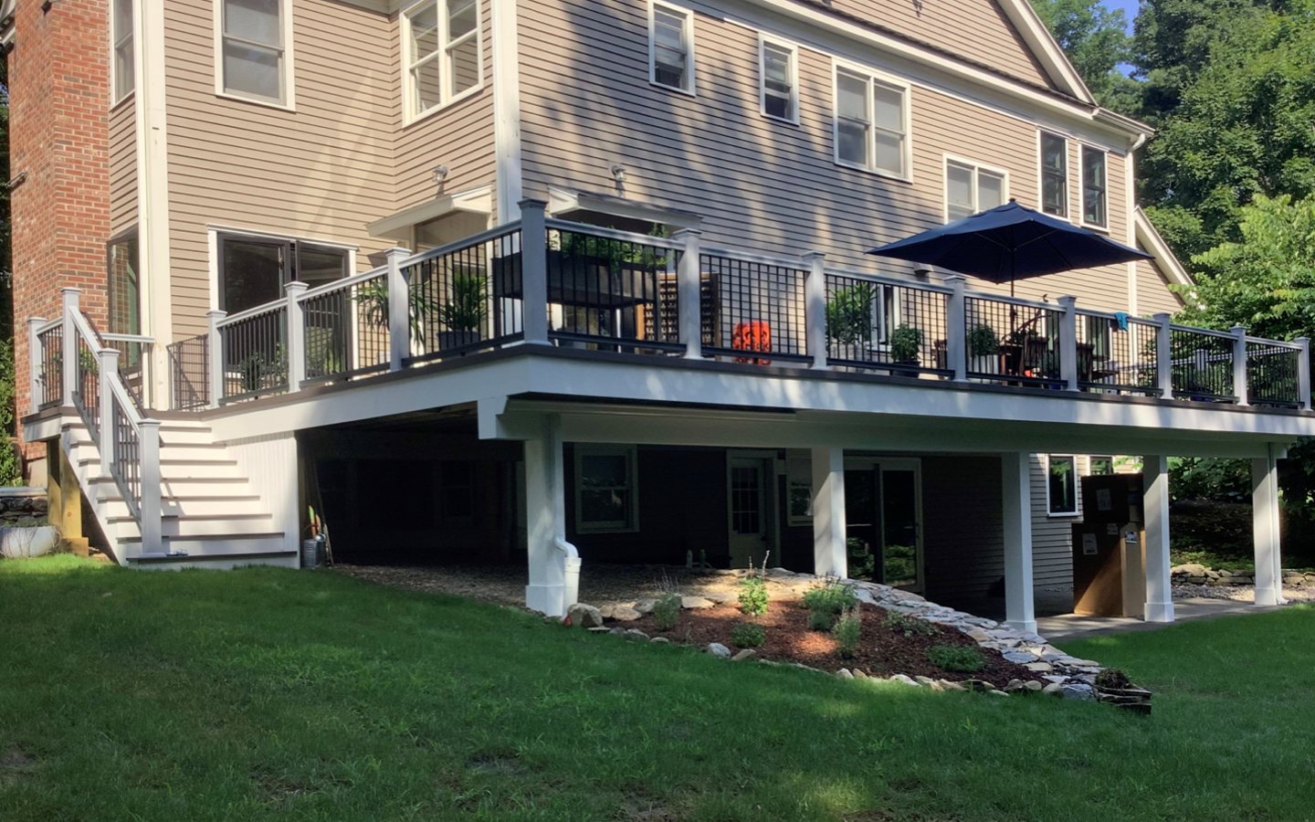Sherborn MA outdoor living perfection doubled by Archadeck.