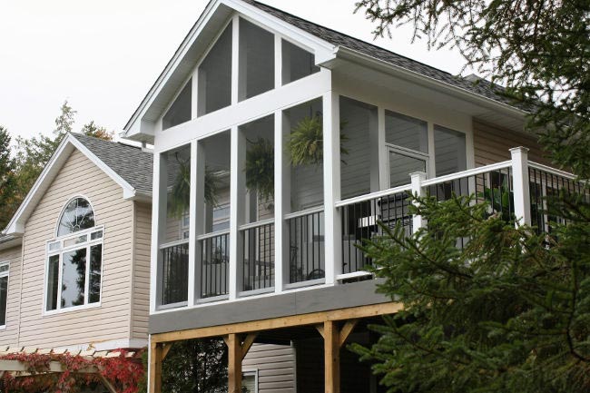 Large Composite Deck with Screen Porch | Archadeck of Nova Scotia